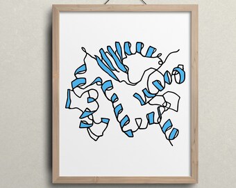 Protein Art Print - Etsy