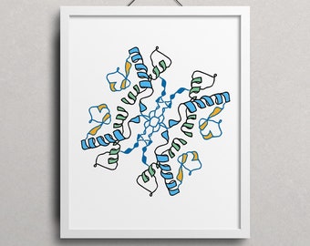 Protein Structure Art - Etsy