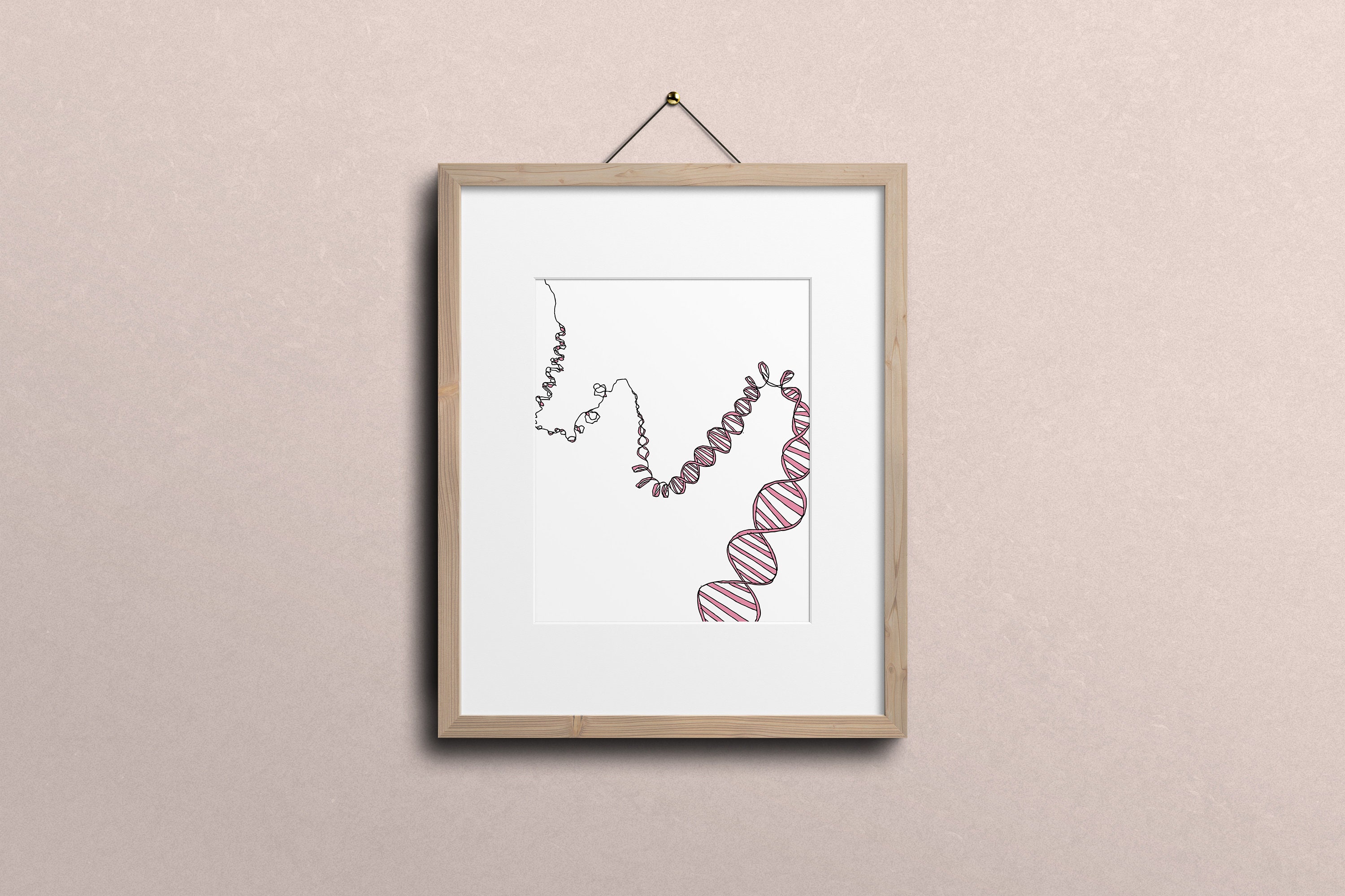 DNA Art Biology Drawing Digital Download. Add This Beautiful - Etsy