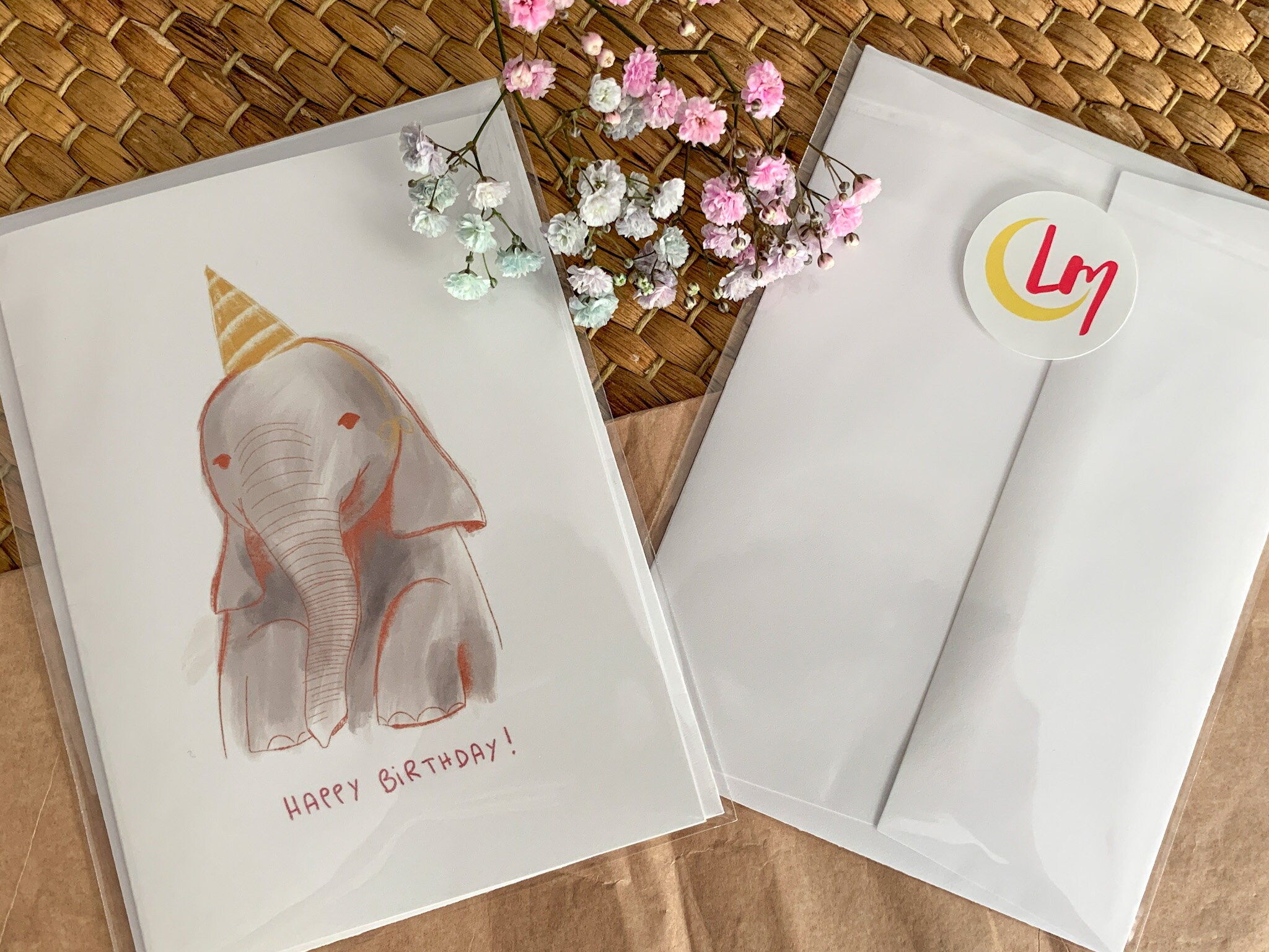 Baby Elephant Birthday Card A6 Adorable Elephant Memory - Etsy