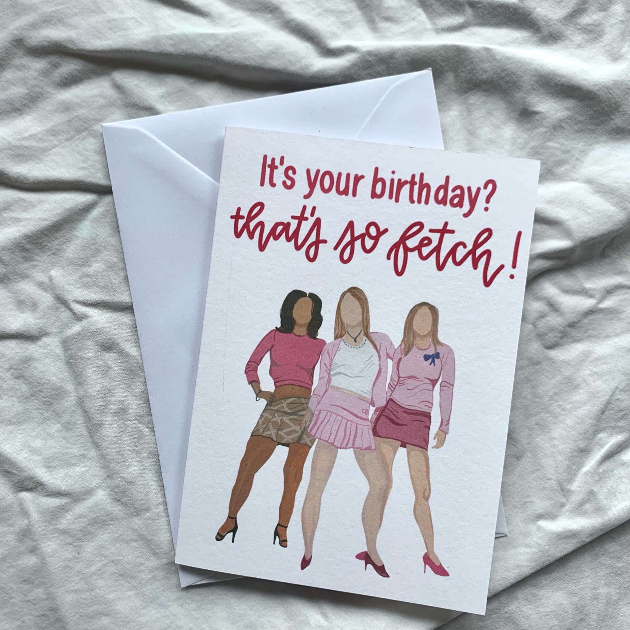 Mean Girls Birthday Card Mean Girls Quote Thats So Etsy Uk