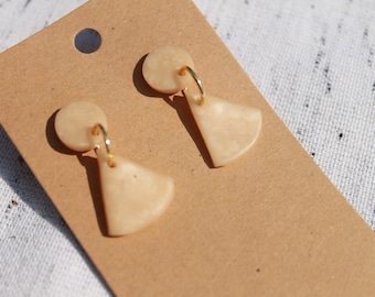 Colorful Abstract Polymer Clay Statement Earrings Modern - Etsy