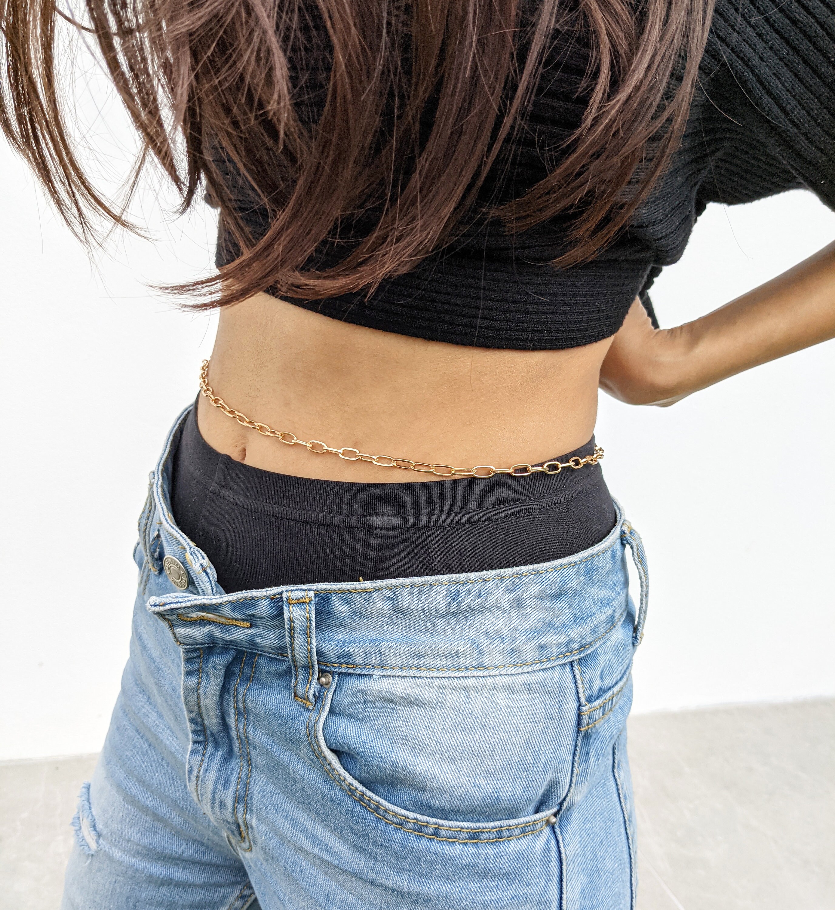 18ct Gold Plated Waist Chain Belly/hip Chain Body Chain - Etsy UK