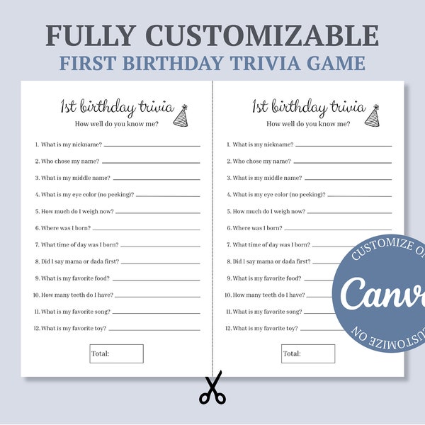 Game Trivia Custom - Etsy
