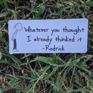 Roderick Wimpy Kid Sticker, Funny Wimpy Kid Sticker, Diary of a Wimpy ...