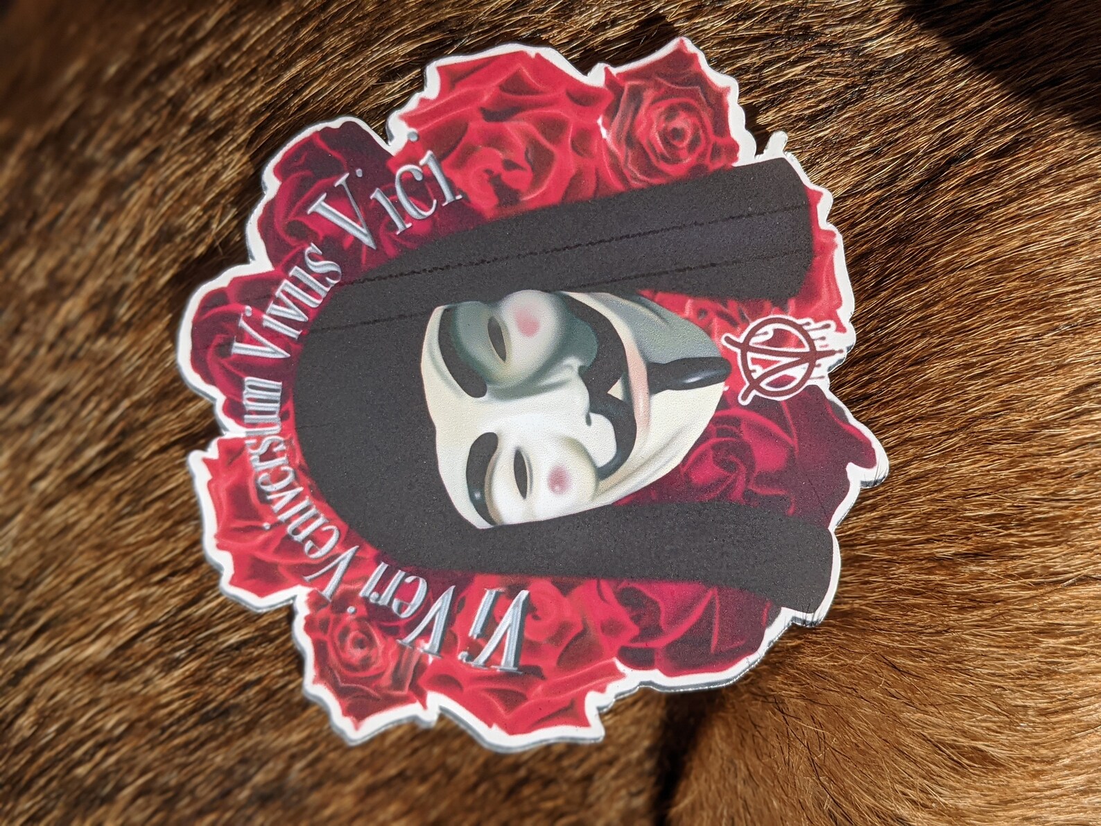 V for vendetta scarlet roses sticker v for vendetta sticker | Etsy