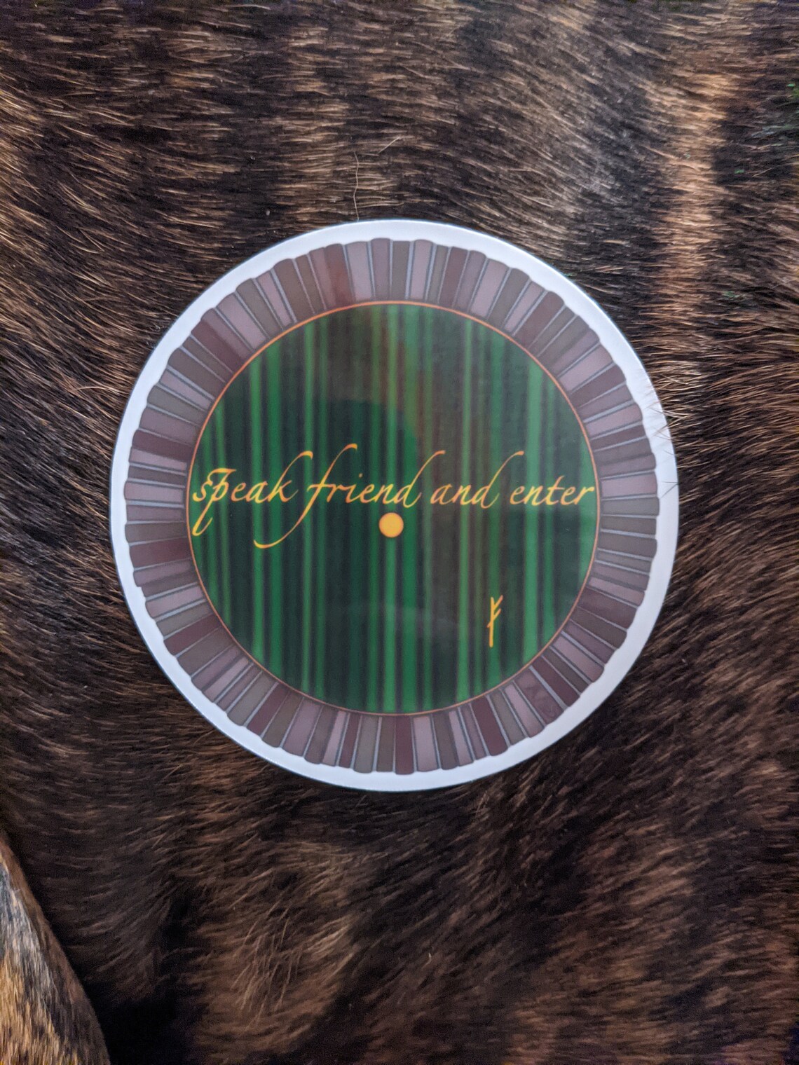 Bilbo Door Sticker the Hobbit Sticker Speak Friend and Enter - Etsy