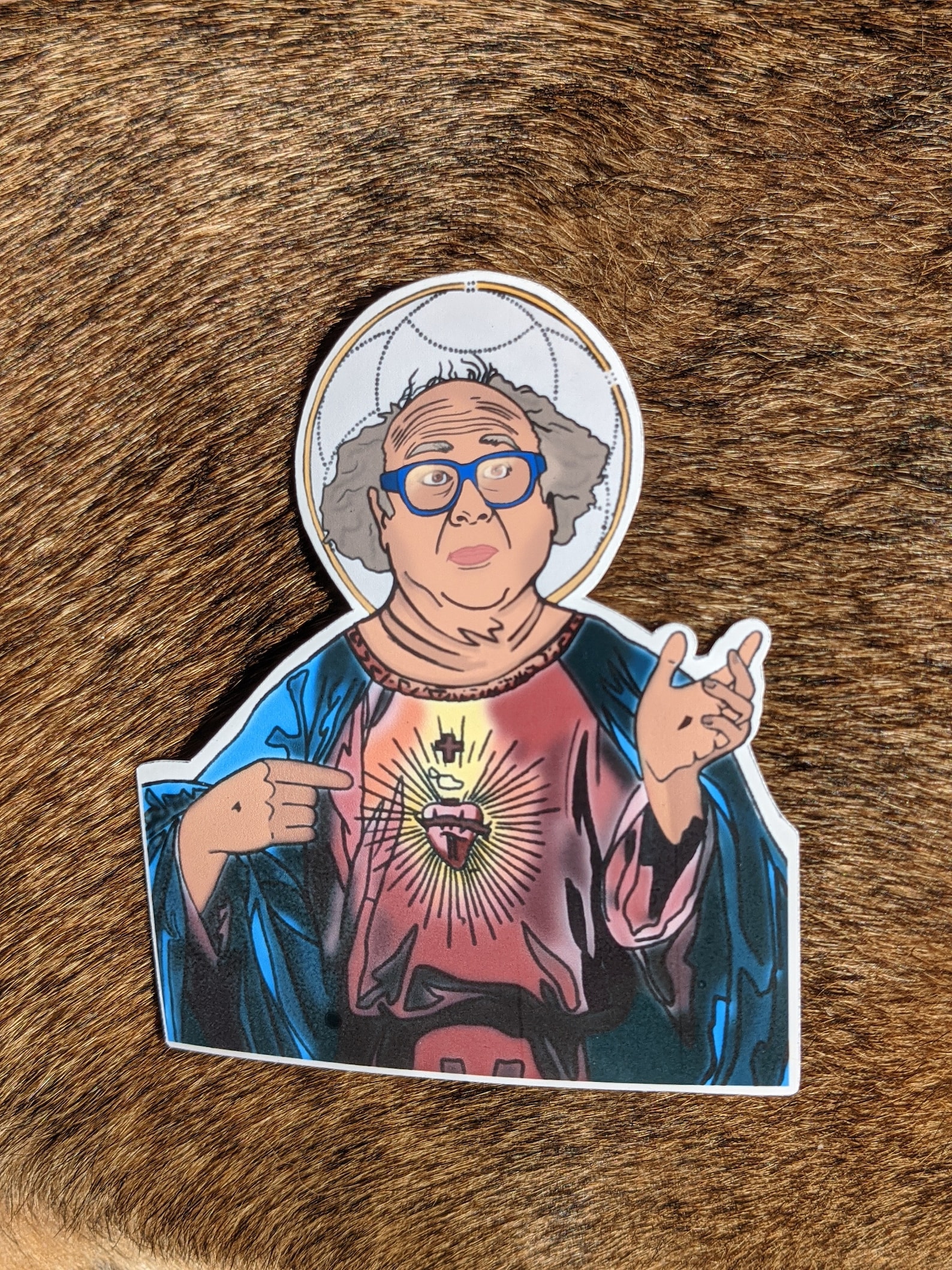 Danny DeVito Jesus Sticker Always Sunny in Philadelphia Frank - Etsy España