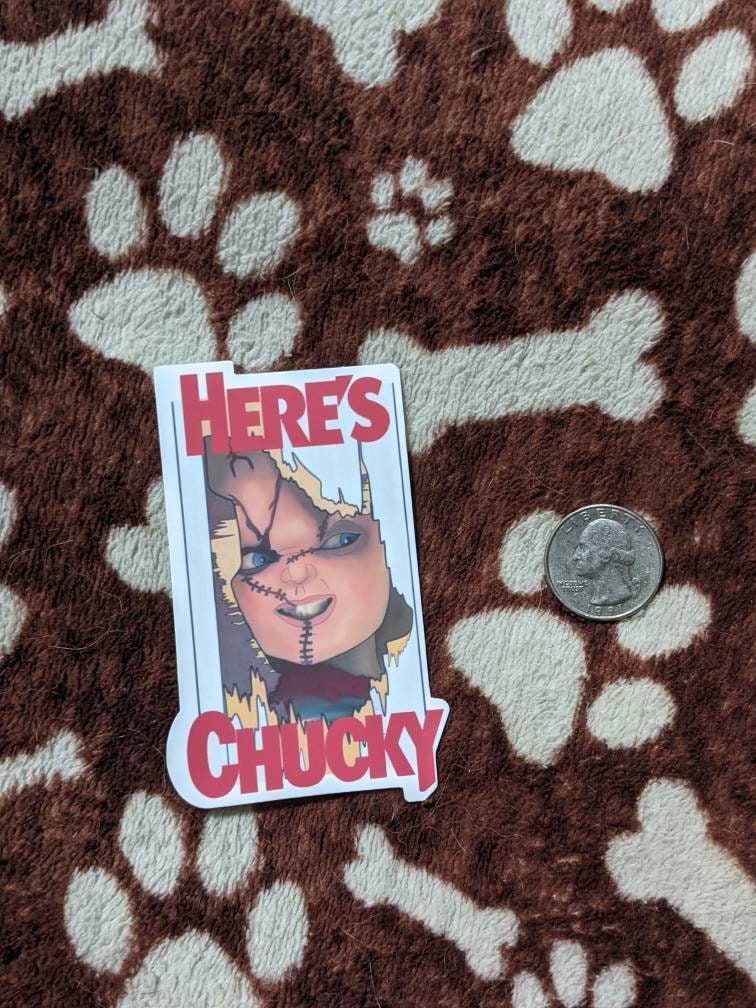 Chucky Sticker Here's Chucky Sticker Childs Play | Etsy