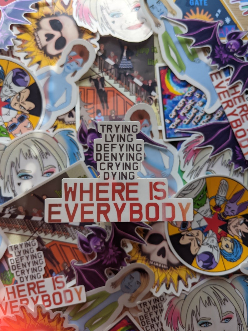 Nin Where is Everybody Sticker NIN Sticker Nin Laptop Decal - Etsy