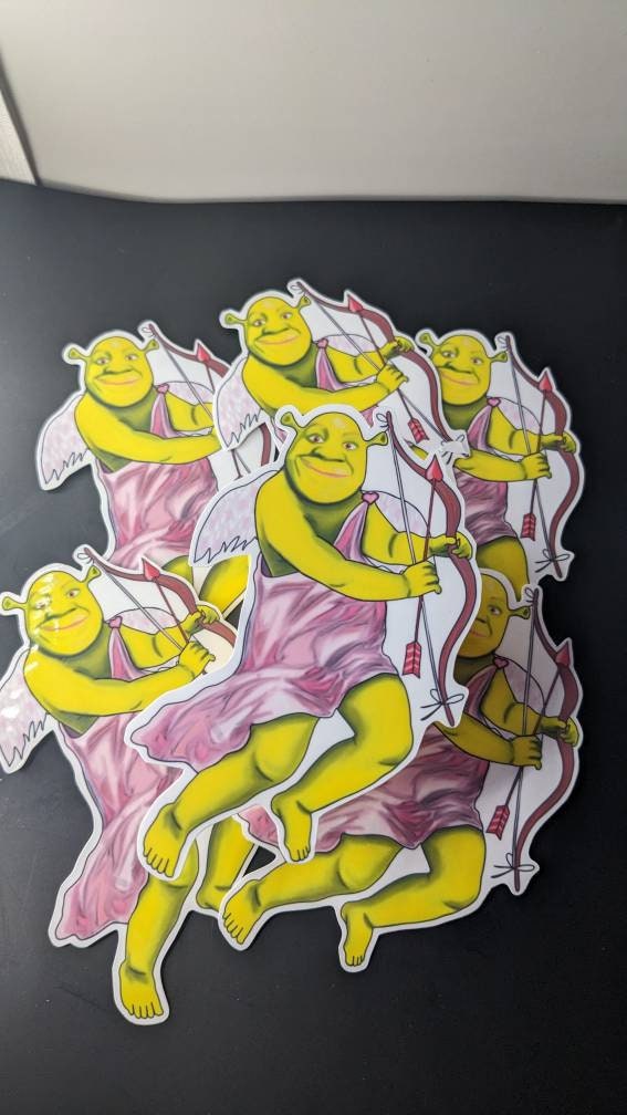 Shrek Sticker, Valentine's Day Sticker, Ogre Sticker, Vday Gift for ...