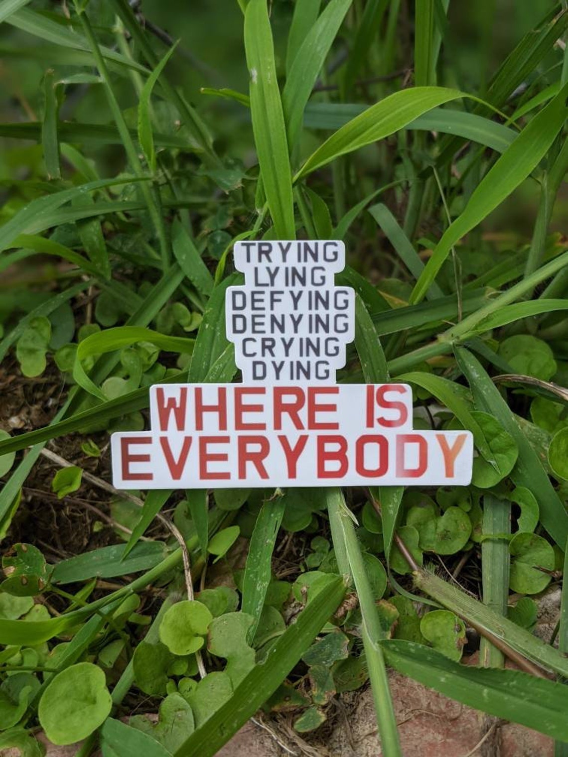 Nin Where is Everybody Sticker NIN Sticker Nin Laptop Decal - Etsy