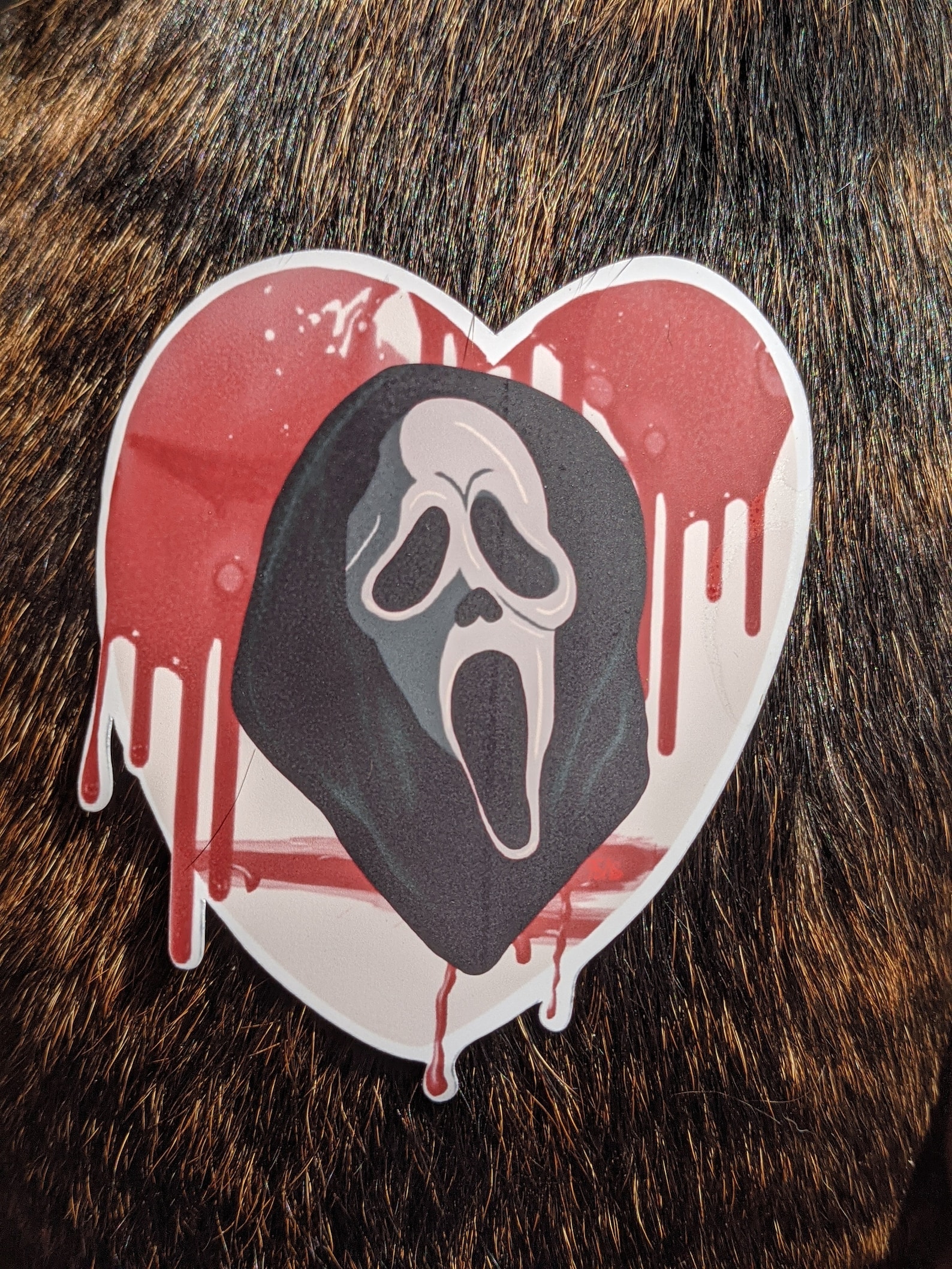 Ghostface Heart Sticker Scream Sticker Scream Ghost Face - Etsy
