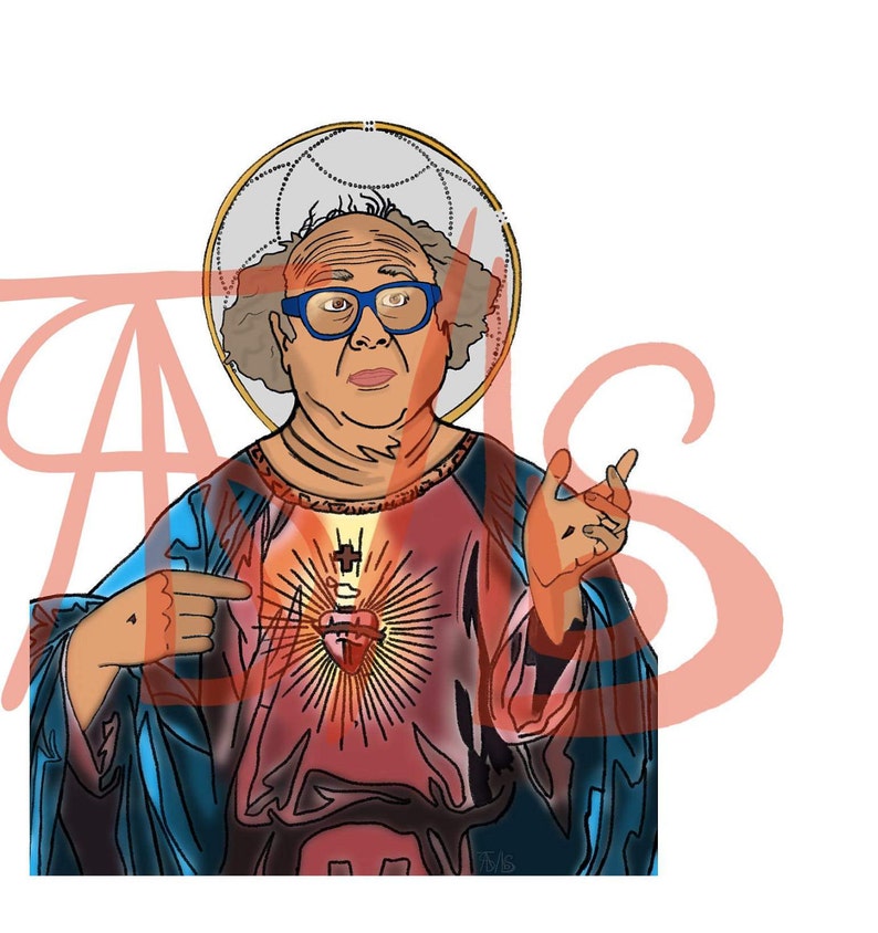 Danny DeVito Jesus Sticker Always Sunny in Philadelphia Frank - Etsy