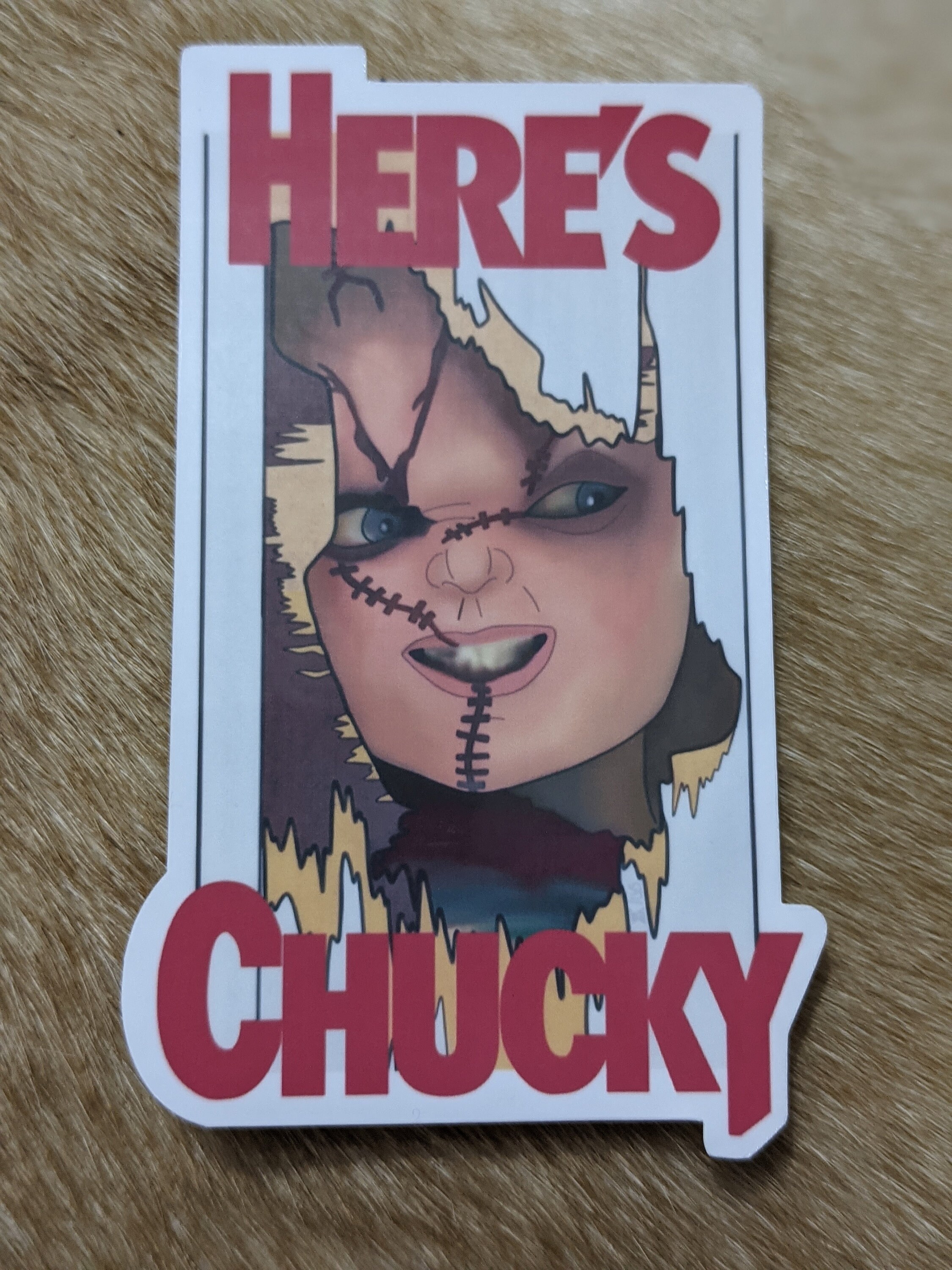 Chucky Sticker Here's Chucky Sticker Childs Play - Etsy