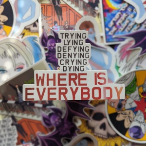 NiN where is everybody sticker NIN sticker Nin Laptop | Etsy