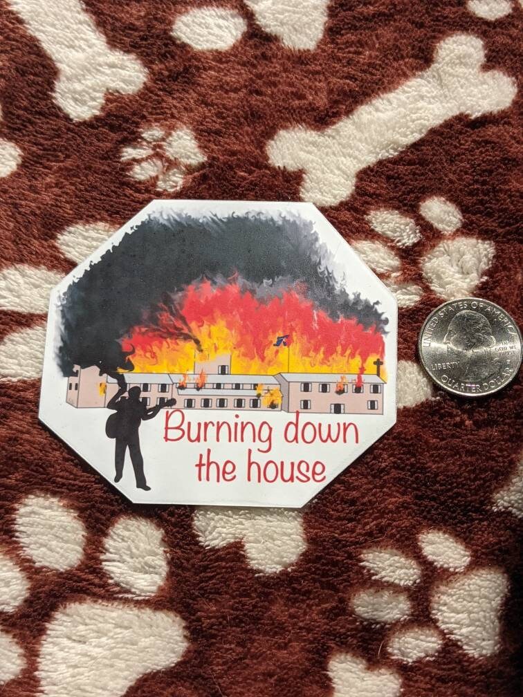 Burning Down the House Waco Sticker Cult Waco Sticker Cult - Etsy