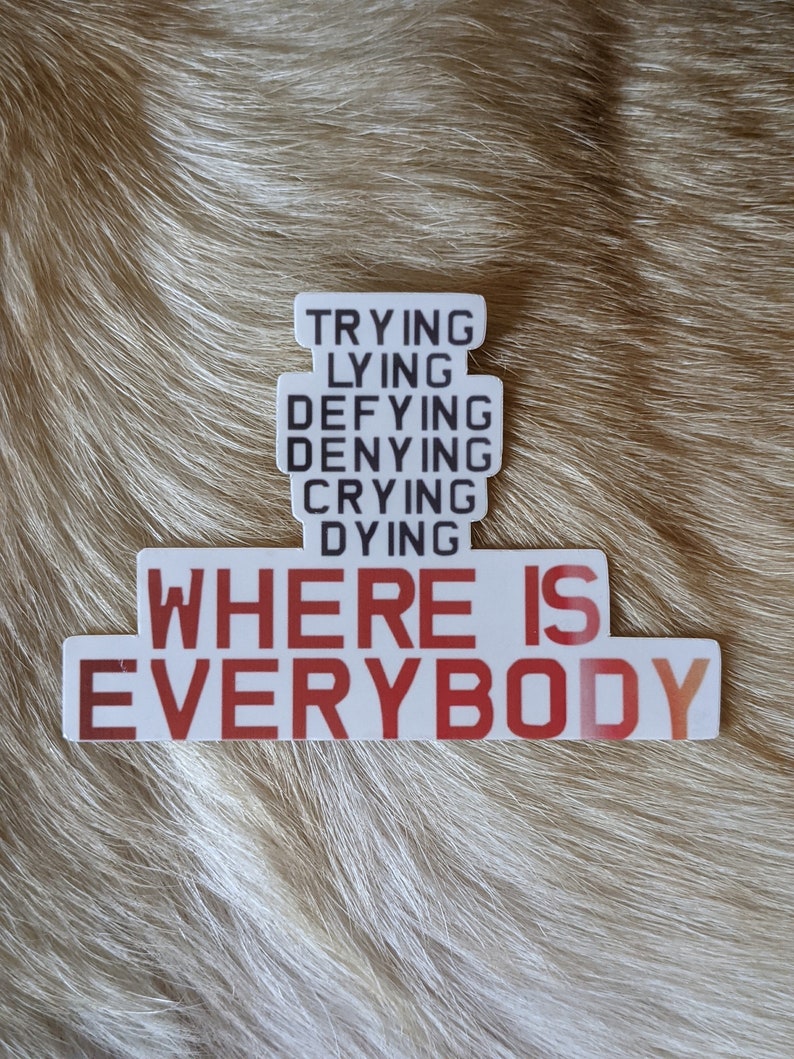 Nin Where is Everybody Sticker NIN Sticker Nin Laptop Decal - Etsy