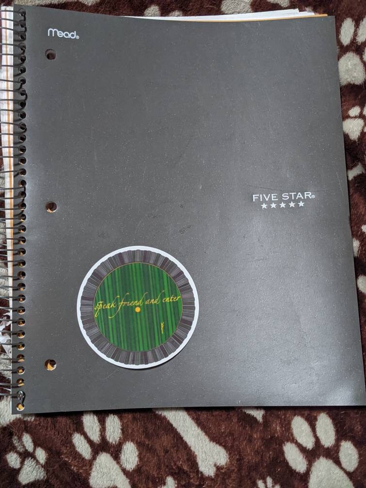 Bilbo door sticker the hobbit sticker speak friend and enter | Etsy