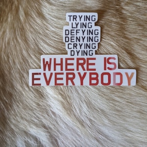 NiN where is everybody sticker NIN sticker Nin Laptop | Etsy