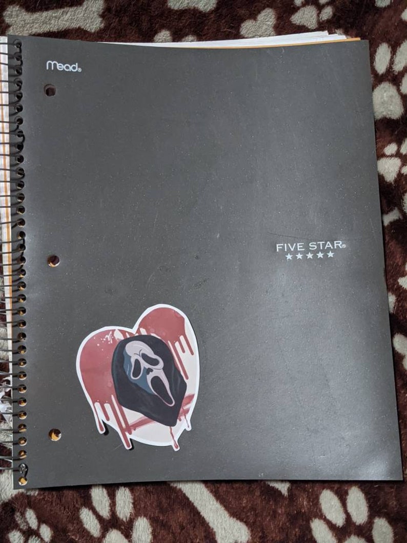 Ghostface Heart Sticker, Scream Sticker, Scream Ghost Face Sticker ...