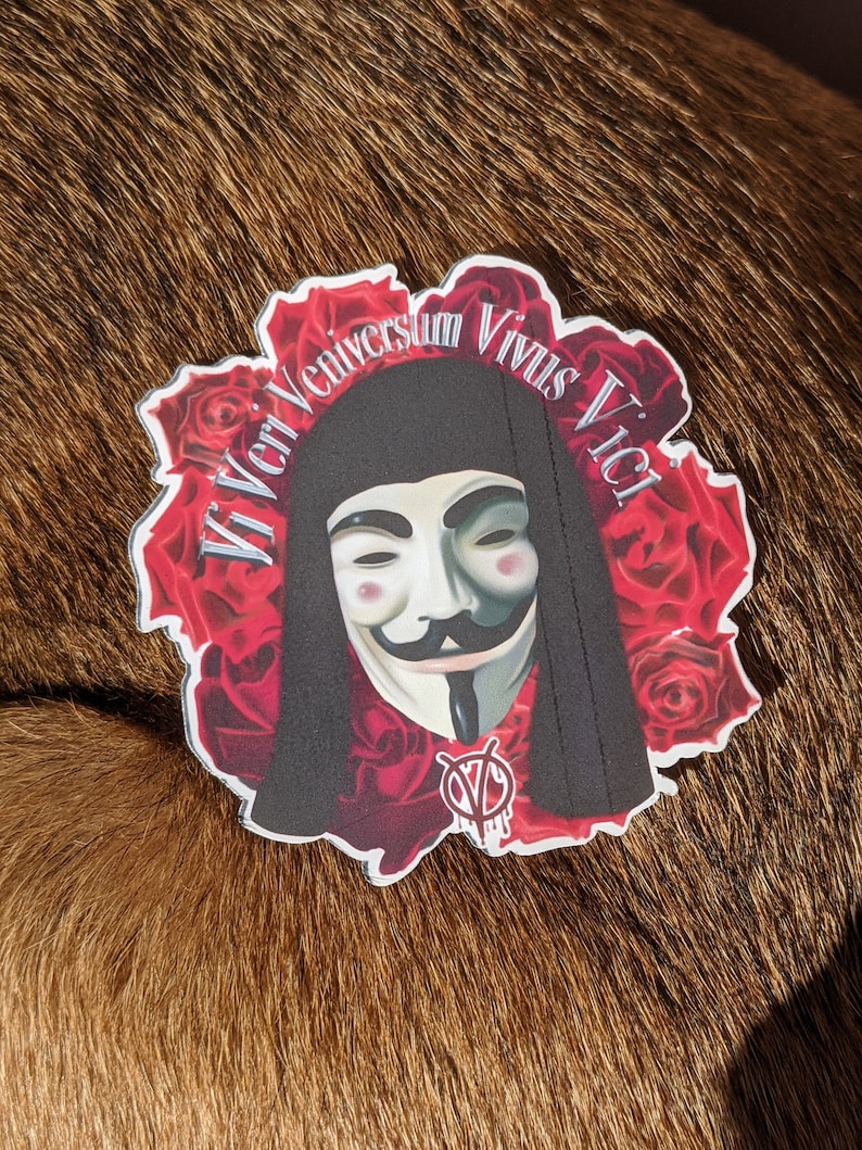 V for Vendetta Scarlet Roses Sticker V for Vendetta Sticker - Etsy