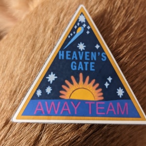 Heaven's Gate Away Team Sticker, Cult Stickers, Heaven's Gate Cult ...