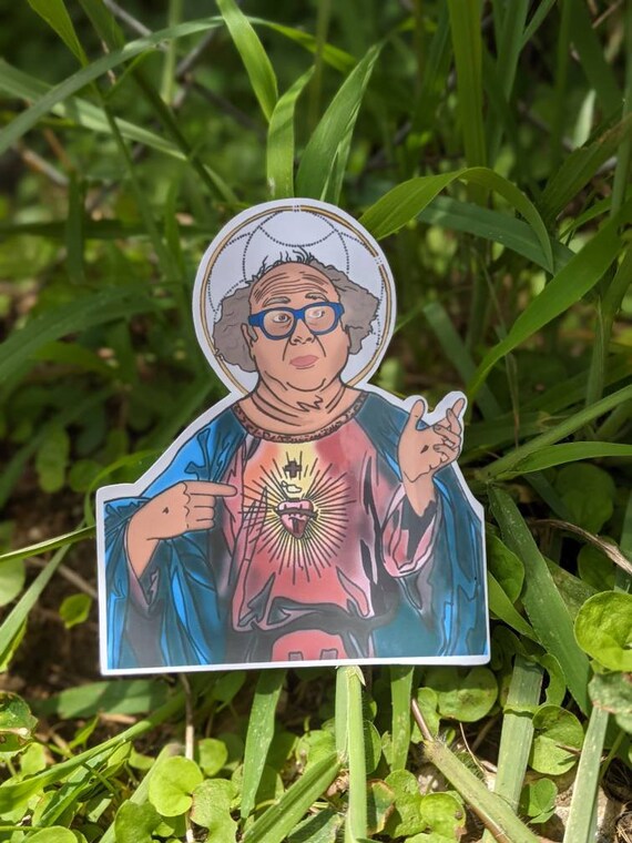 Danny Devito Jesus Sticker Always Sunny in Philadelphia Frank | Etsy