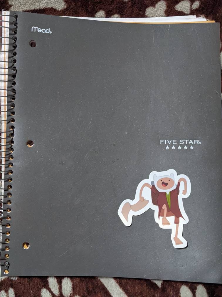 Adventure Time Hobbit Sticker Hobbit Sticker Finn Adventure - Etsy