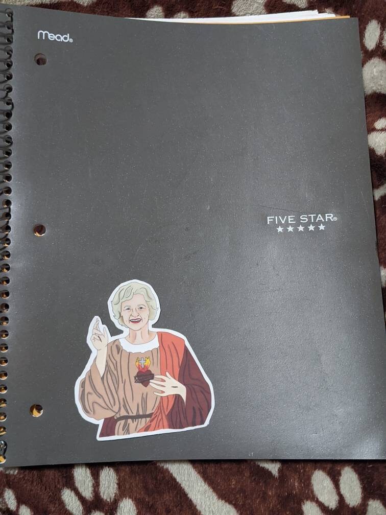 Betty White Jesus Sticker, Betty White Rip, Jesus Sticker, Betty White ...