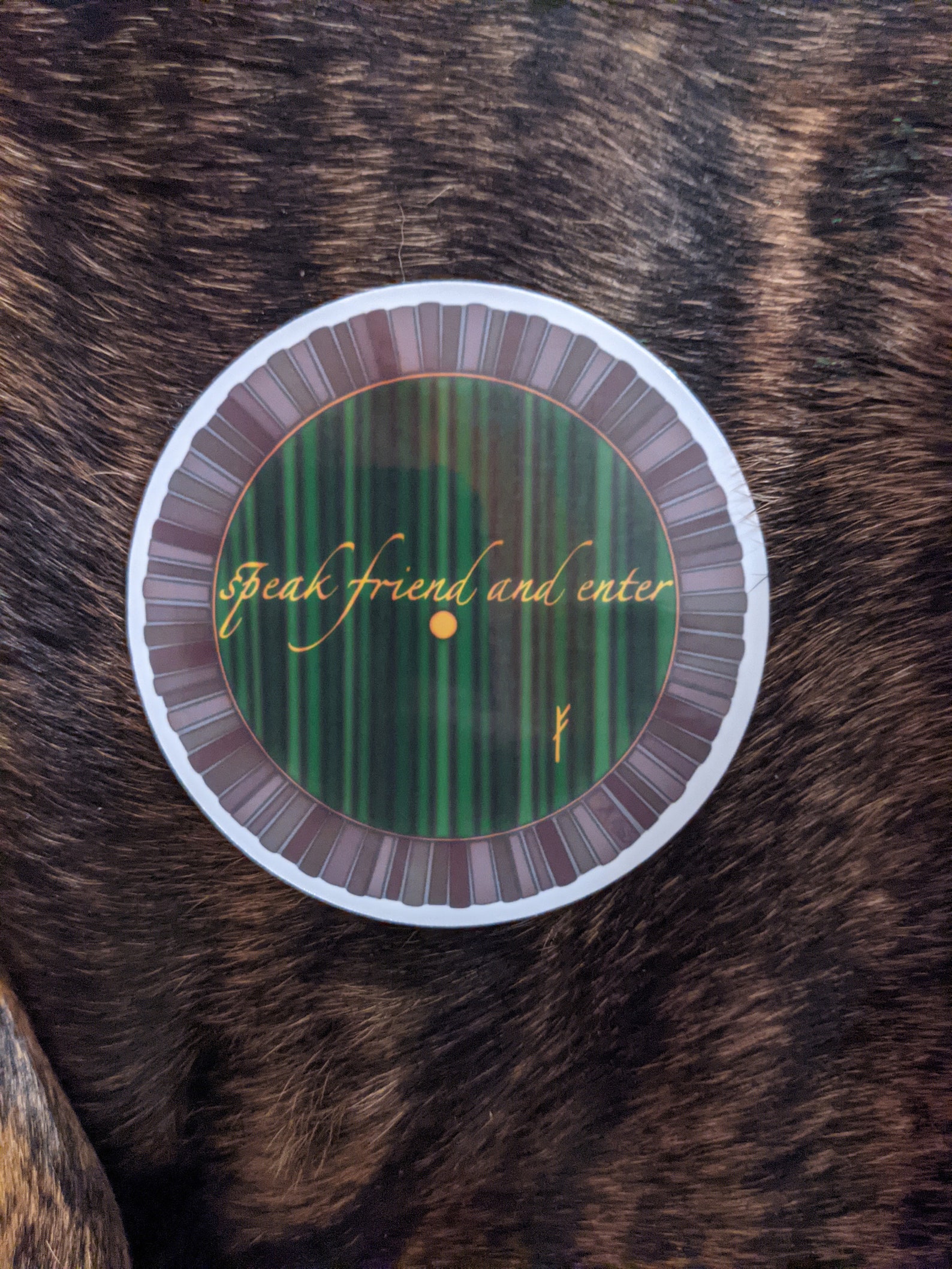 Bilbo Door Sticker the Hobbit Sticker Speak Friend and Enter | Etsy