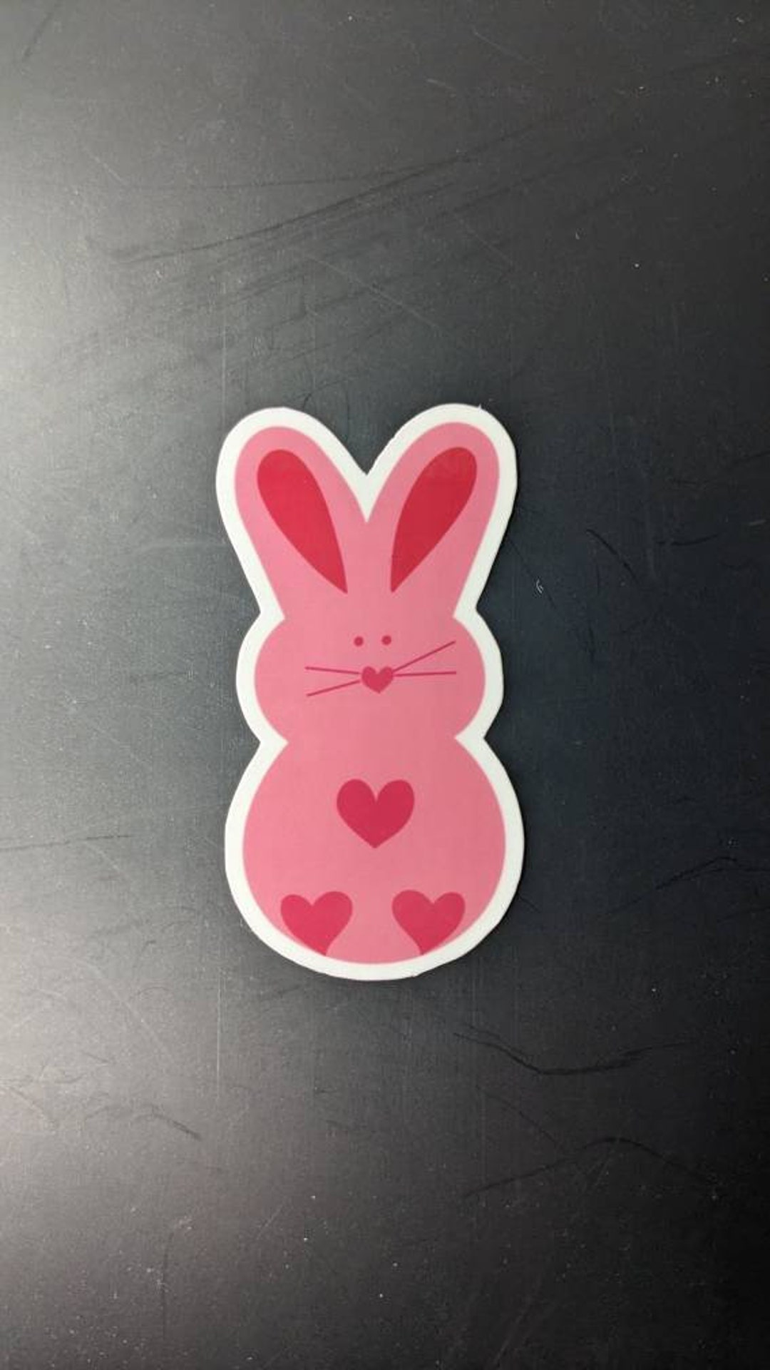 Valentine Sticker, Valentine Peep Bunny, Vday Gift Ideas, Pink Hearts ...