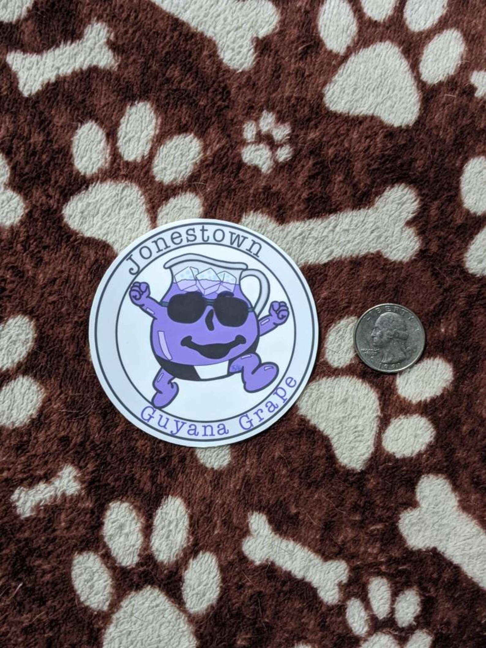 Jonestown Guyana Grape Kool-aid Guy Sticker, Cult Meme - Etsy