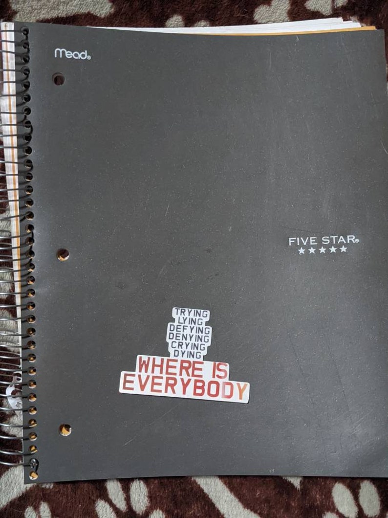 Nin Where is Everybody Sticker NIN Sticker Nin Laptop Decal - Etsy