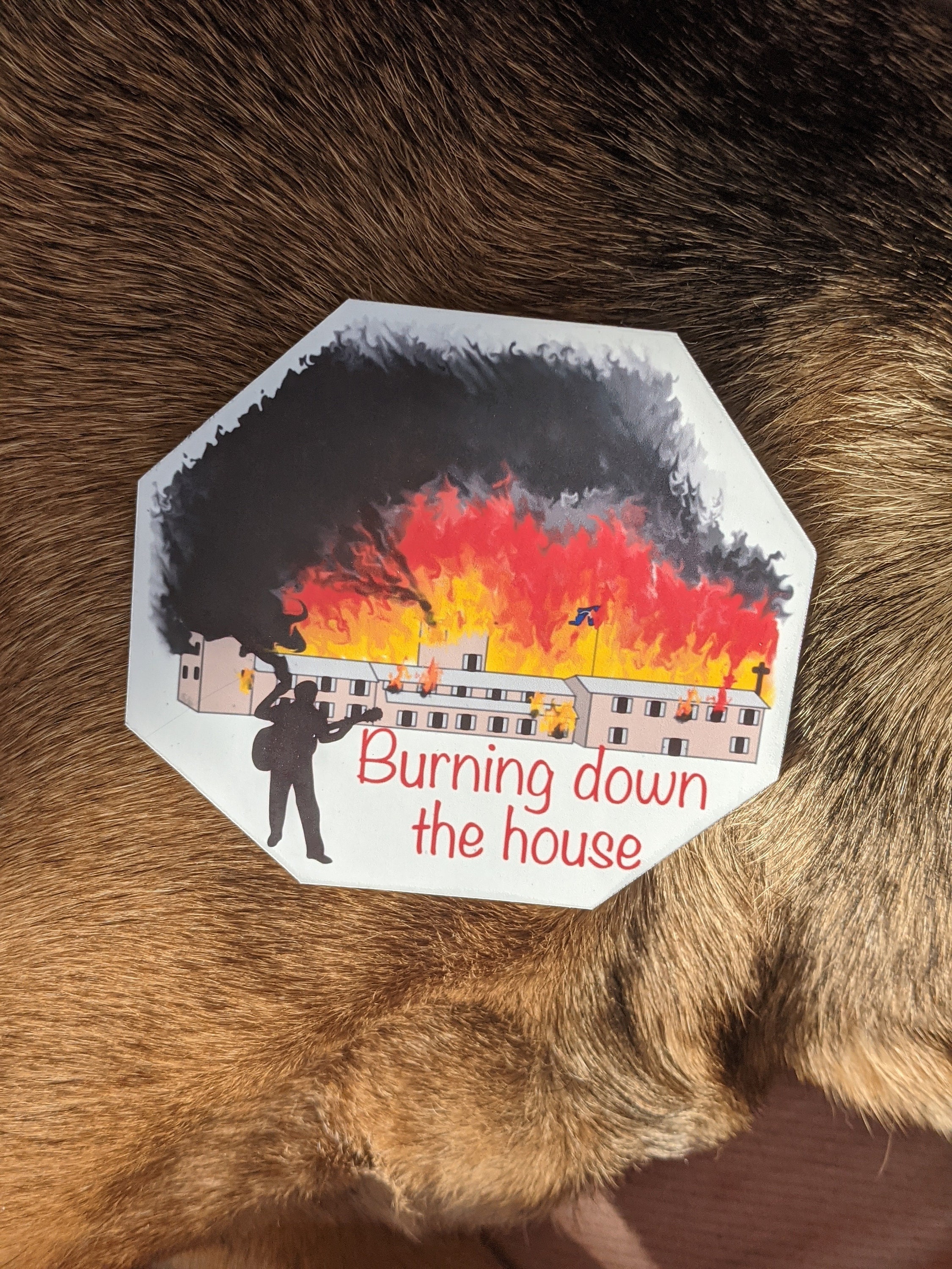 Burning Down the House Waco Sticker Cult Waco Sticker Cult - Etsy