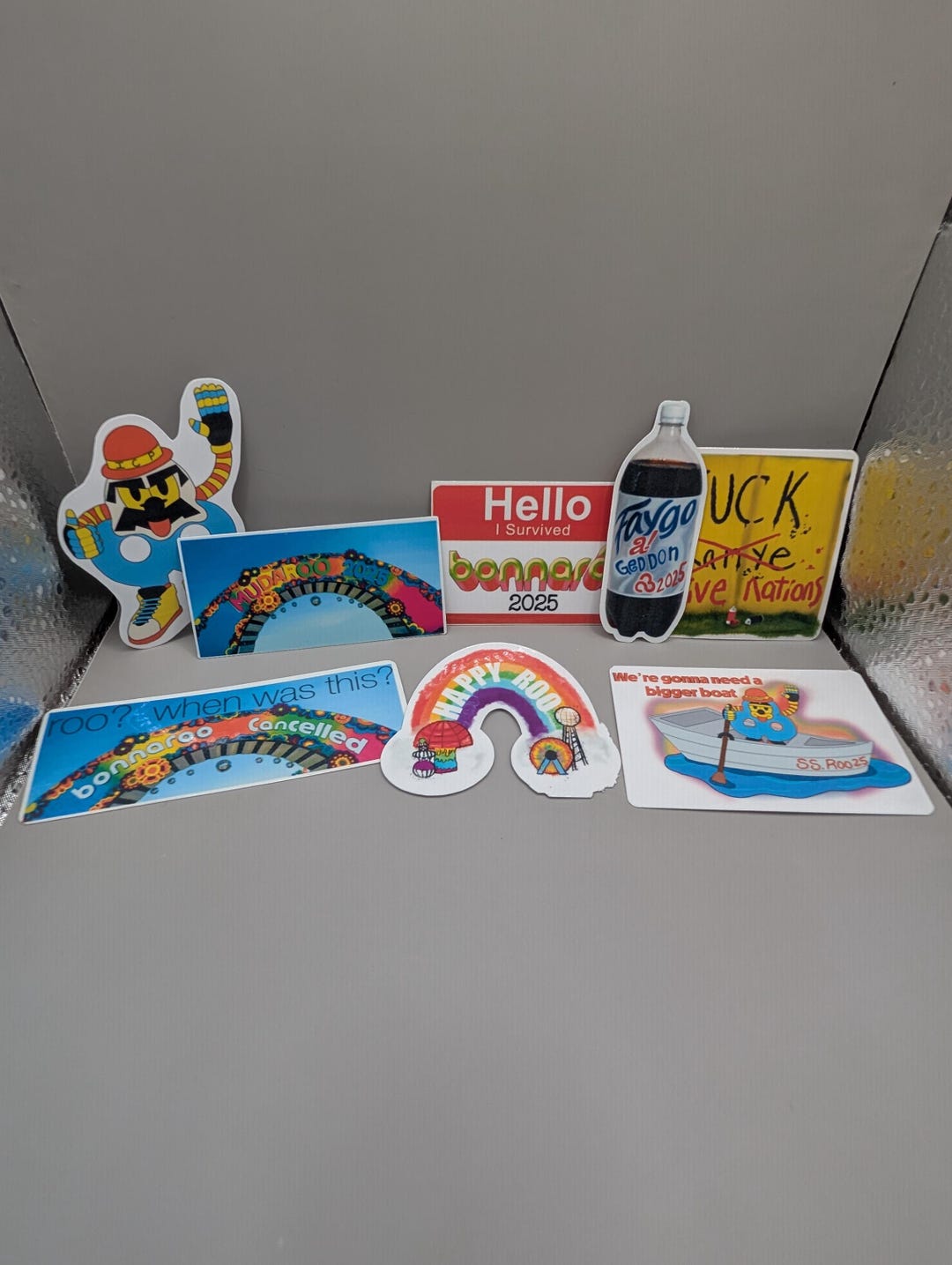 Roo 25 Sticker Pack, Mudaroo, Faygo-a-geddon, Bigger Boat, Festival ...