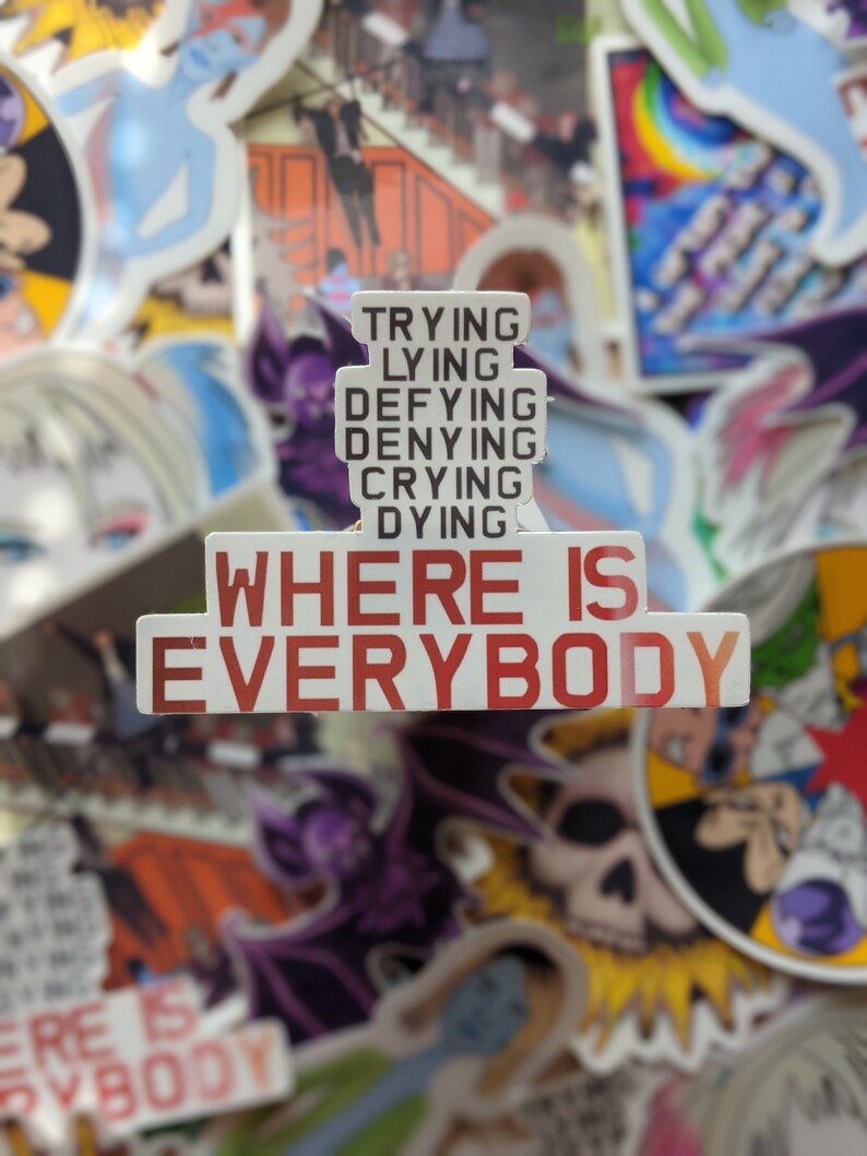 Nin Where is Everybody Sticker NIN Sticker Nin Laptop Decal - Etsy