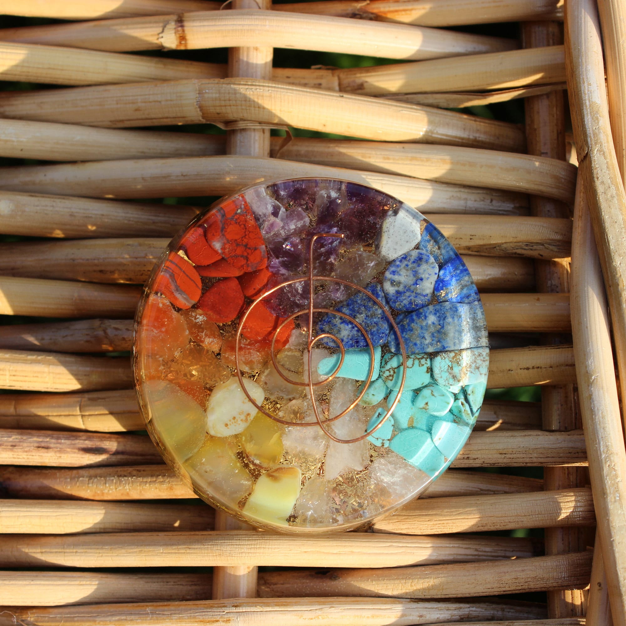 7 Chakras & Reiki Orgonite Disk Cho-ku-rei Reiki 7 - Etsy