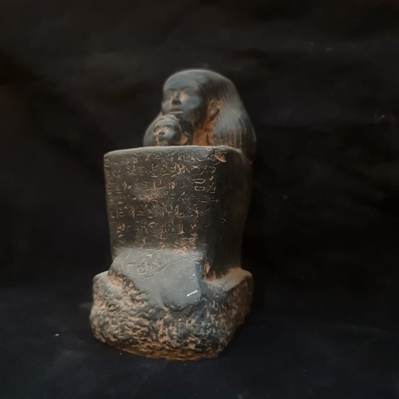 Rare Block Statue Senenmut and Neferure/ Egyptian Antiquities ...