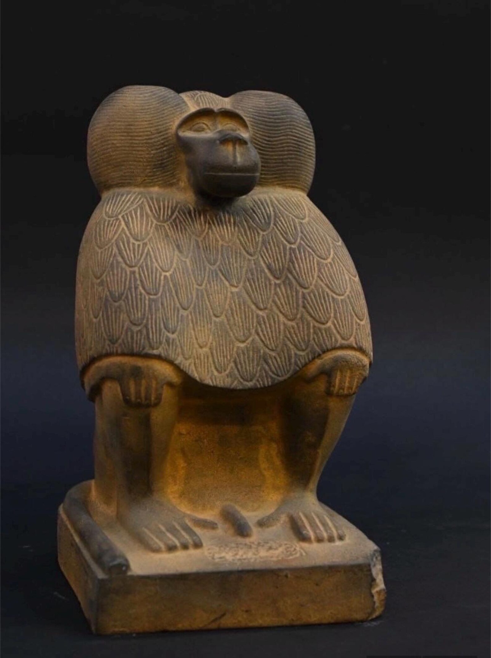 Unique Egyptian God Thoth Statue Baboon God Ancient Egyptian God of ...
