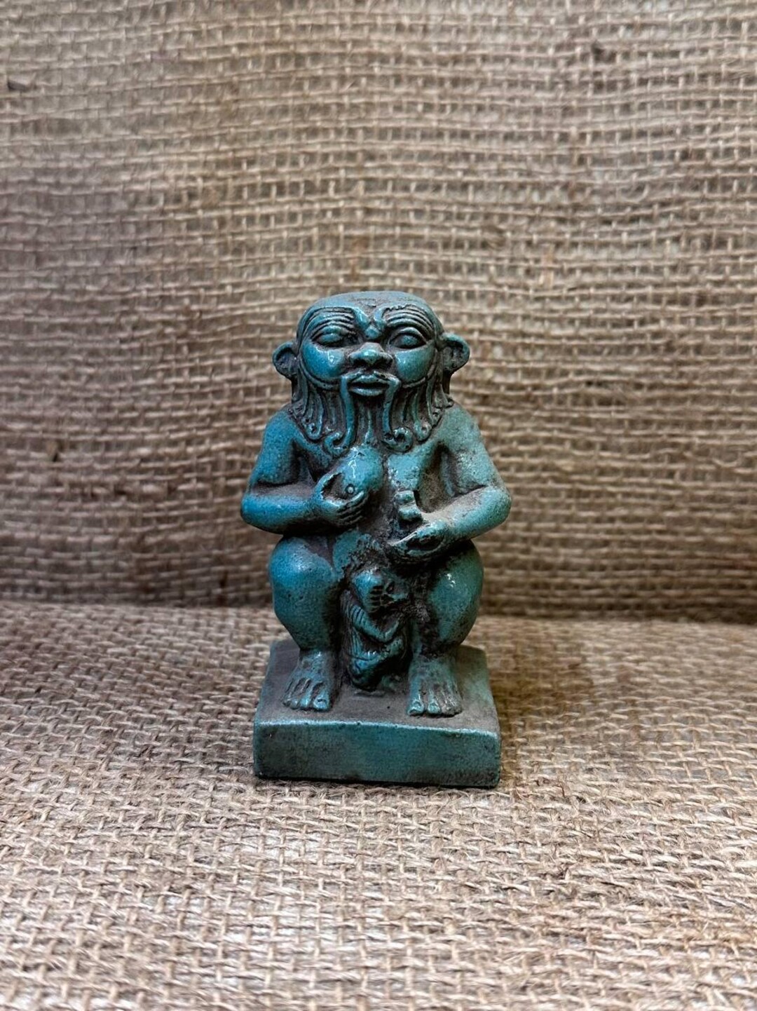 Egyptian Antiques Depicting the God Bes, the God of Fun, From Ancient ...
