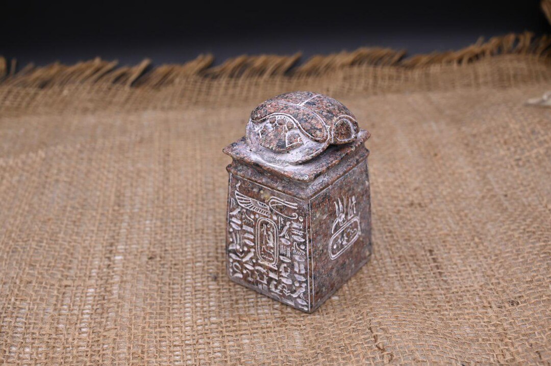 Scarab Statue Egyptian Beetle Handcrafted Stone-carved, Symbol of ...