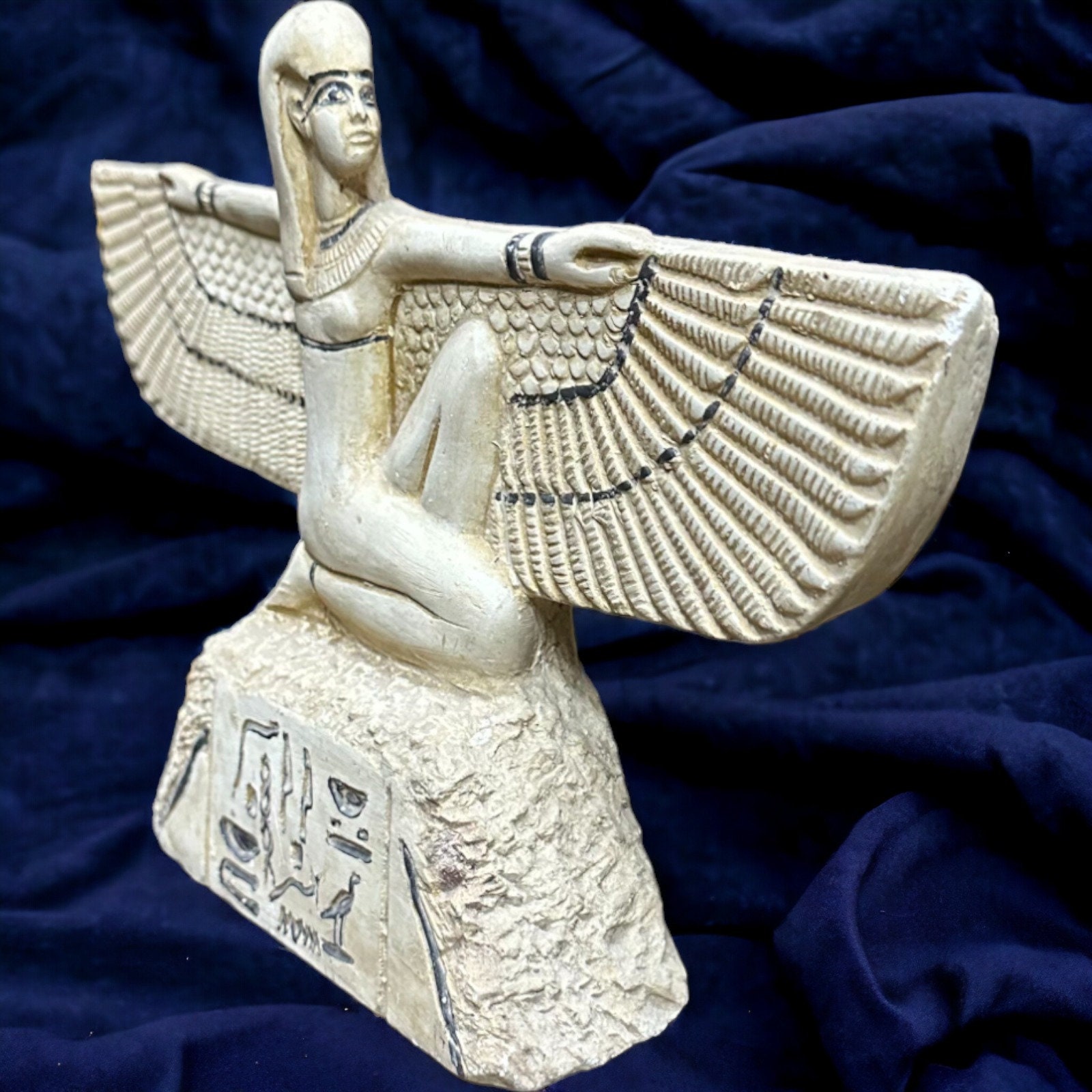 Rare Winged Goddess Isis Statue Symbol of Love, Protection, and Music ...