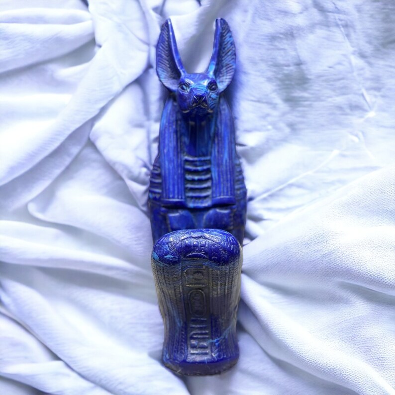 Anubis God Statue Ancient Egyptian Deity Figurine Finest Stone ...