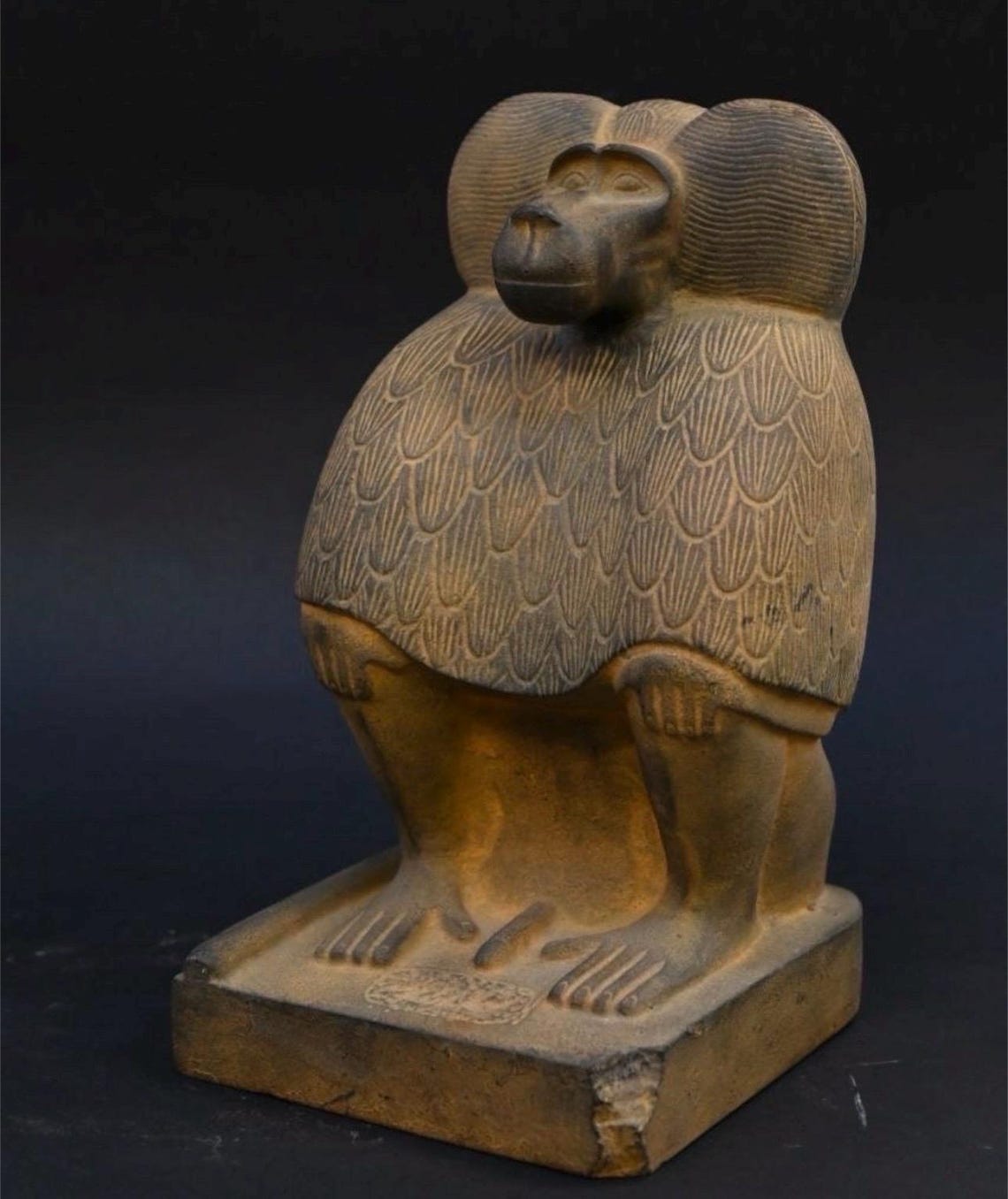 Unique Egyptian God Thoth Statue Baboon God Ancient Egyptian God of ...