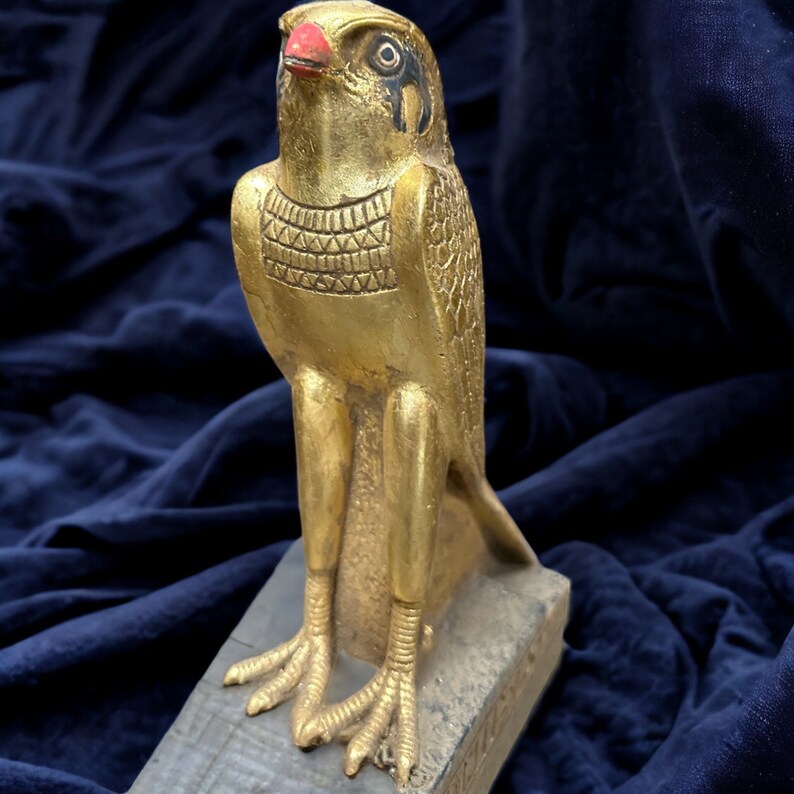 Majestic Ancient Egyptian Falcon God Horus Statue Exquisite Pharaonic ...