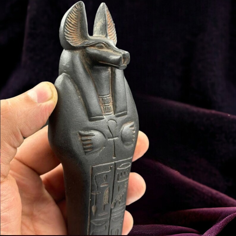 Anubis God Statue Ancient Egyptian Deity Figurine Finest Stone ...
