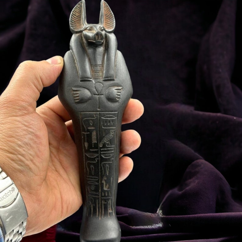 Anubis God Statue Ancient Egyptian Deity Figurine Finest Stone ...