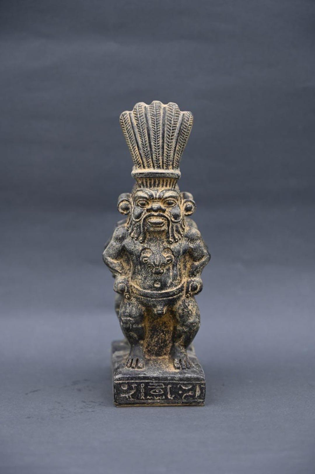 Gorgeous God Bes Statue Ancient Egyptian God of Joy,happiness in ...