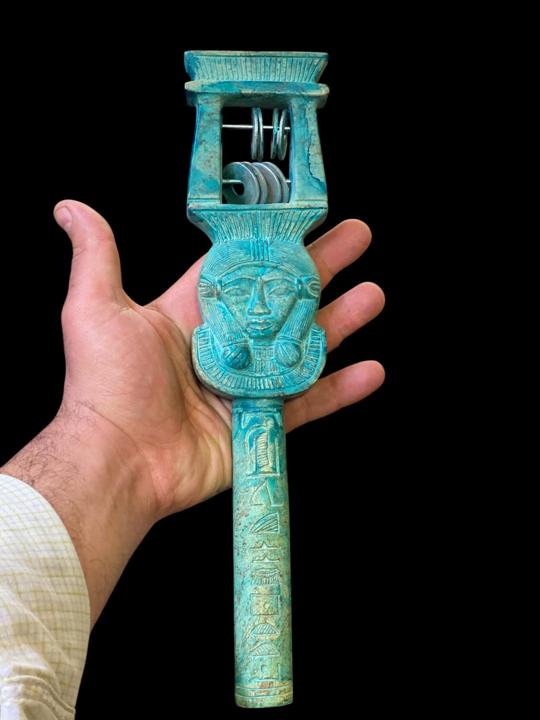 Marvellous Egyptian Sistrum of Hathor Goddess of Beauty,protection in ...